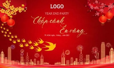 50+ mẫu backdrop year end party, background year end party